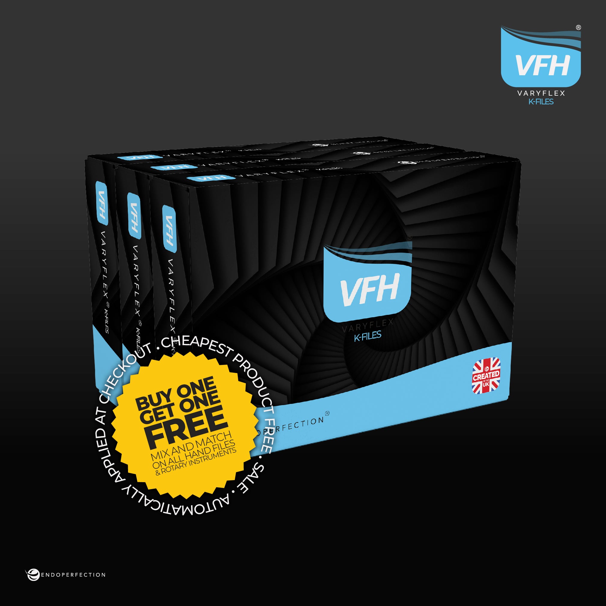 K-Files | VaryFlex SSt Sterile Hand File | Endoperfection