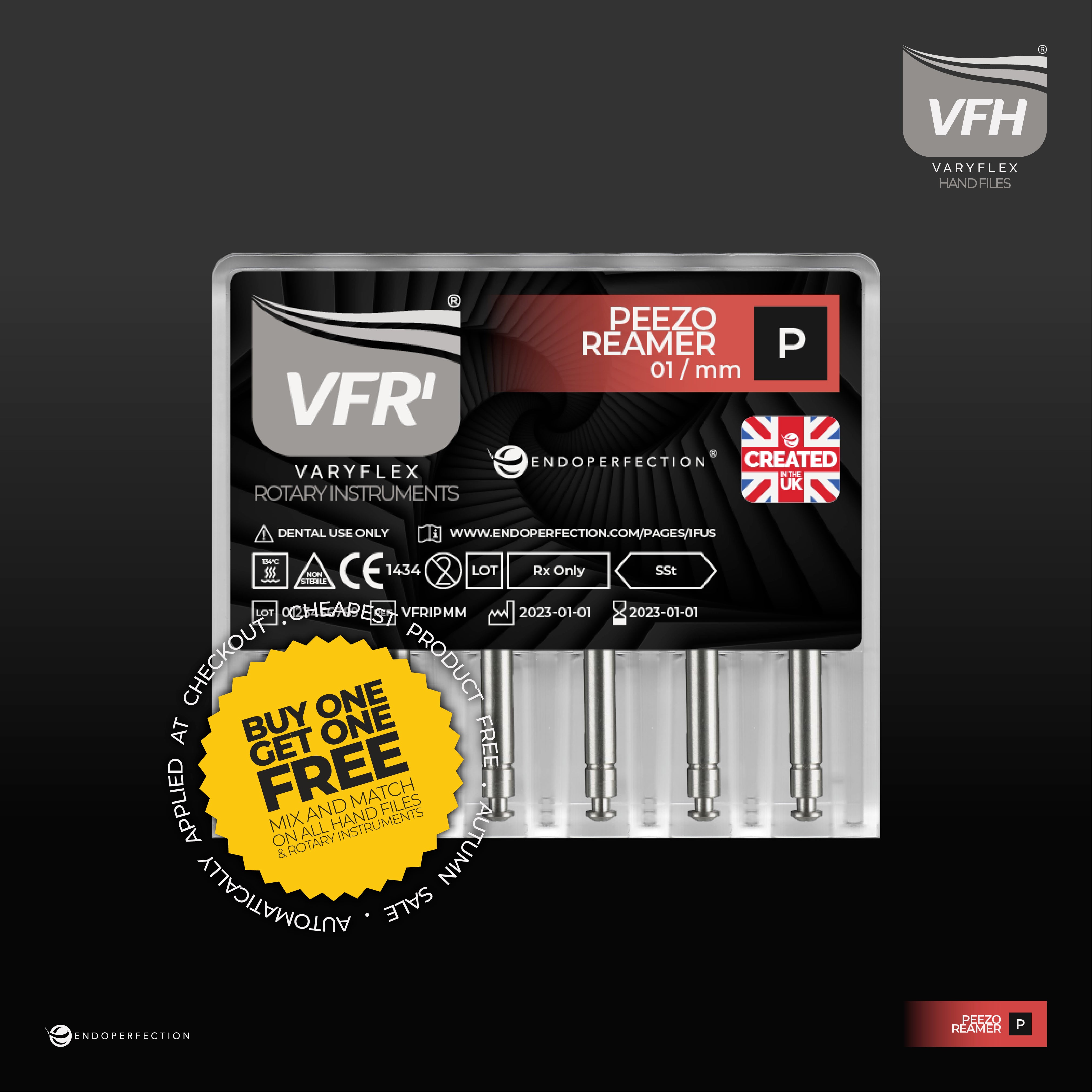 Peezo Reamers | VaryFlex SSt Non-Sterile Rotary Instrument | Endoperfection