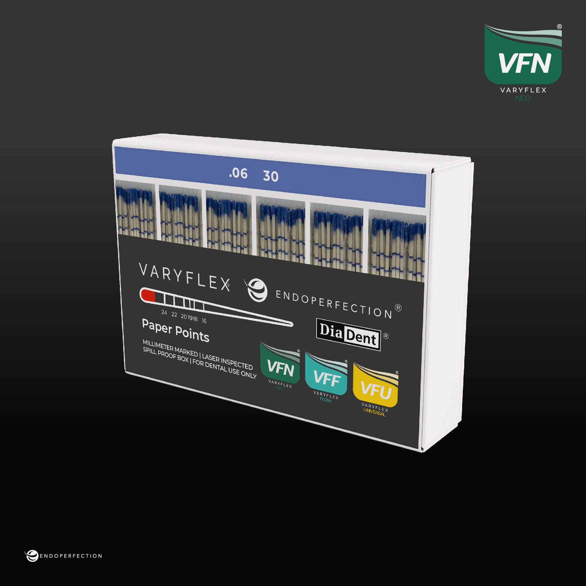 DiaDent Matching Paper Points For VaryFlex VFN Neo | Endoperfection