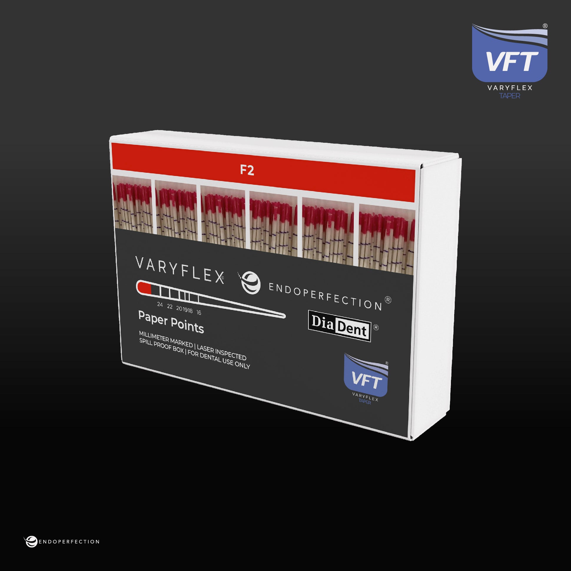 DiaDent Matching Paper Points For VaryFlex VFT Taper | Endoperfection